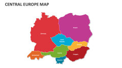 Central Europe map for Google Slides and PowerPoint - PPT Slides
