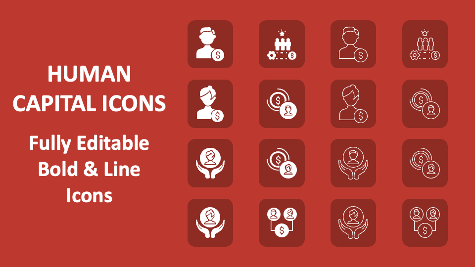 Human Capital Icons for PowerPoint and Google Slides - PPT Slides