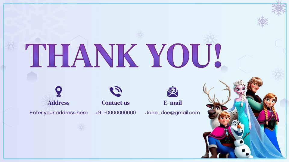 Free Frozen Disney Template for Google Slides and PowerPoint - PPT Slides
