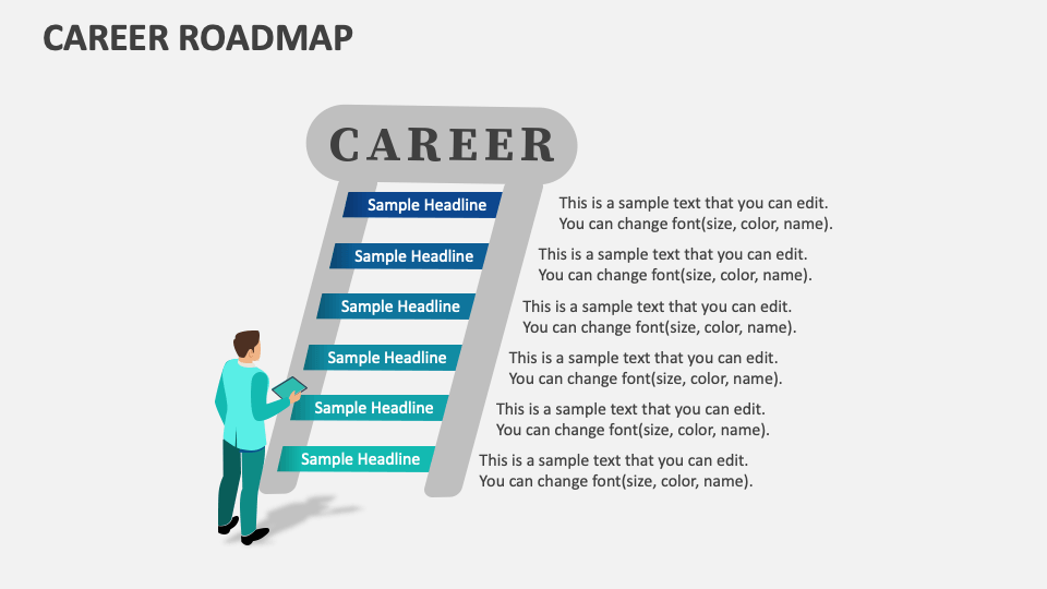 Career Roadmap PowerPoint and Google Slides Template - PPT Slides