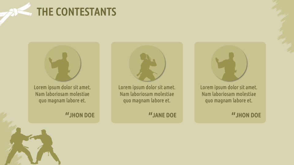 Free Karate Presentation Theme for Google Slides and PowerPoint