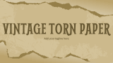 Free Vintage Torn Paper Presentation Theme for Google Slides and PowerPoint