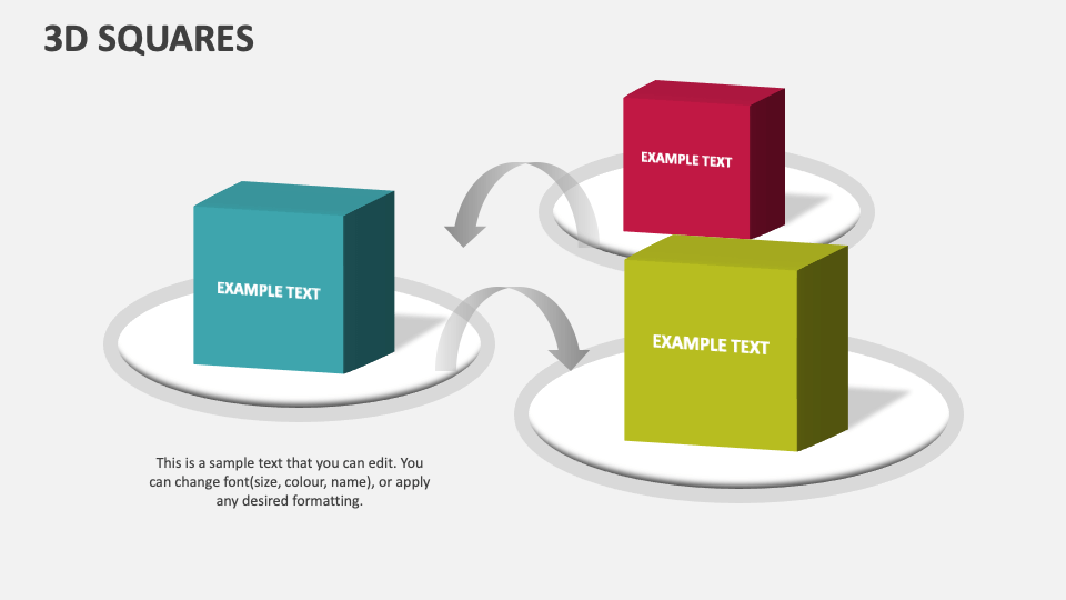 3D Squares Template for PowerPoint and Google Slides - PPT Slides