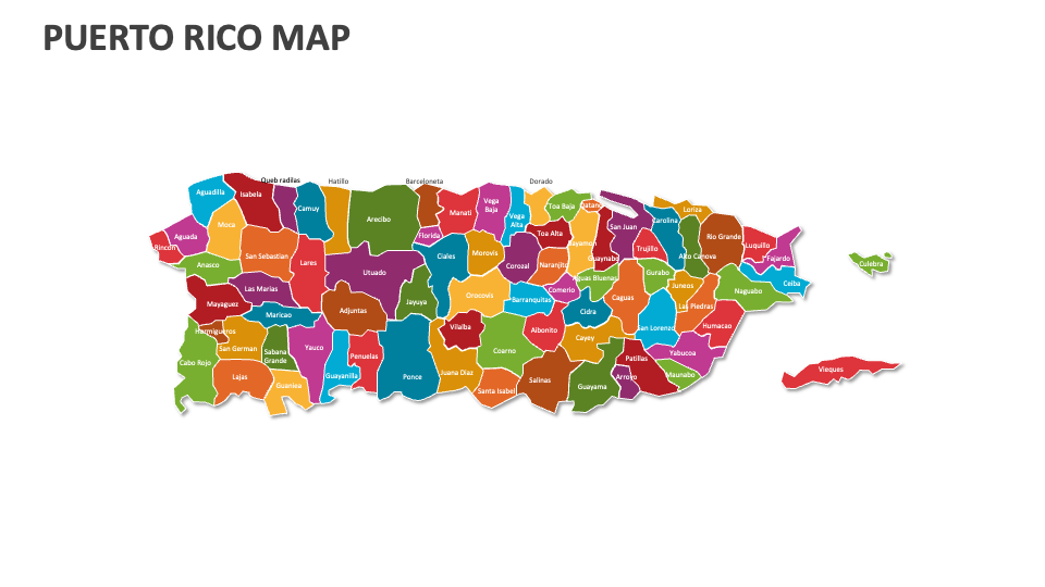 Puerto Rico Map for Google Slides and PowerPoint - PPT Slides
