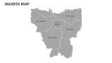 Jakarta Map for Google Slides and PowerPoint - PPT Slides