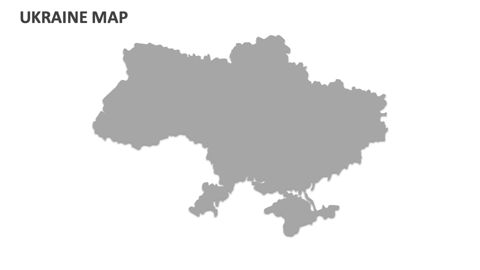 Ukraine Map for Google Slides and PowerPoint - PPT Slides