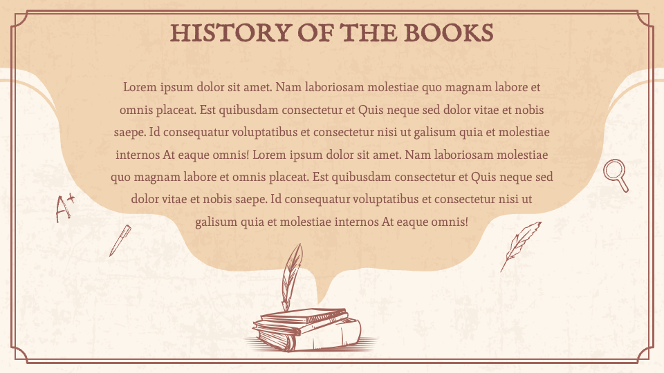 Free Old Book Presentation Theme for Google Slides and PowerPoint