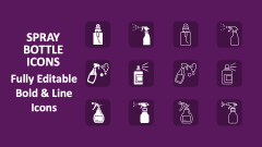 Spray Bottle Icons for PowerPoint and Google Slides - PPT Slides