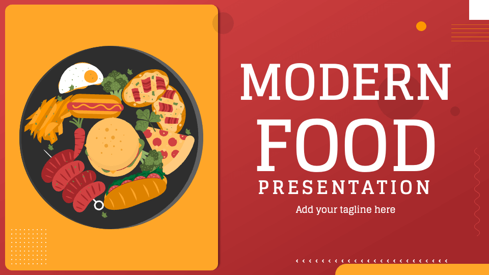 Free Modern Food Presentation for Google Slides and PowerPoint