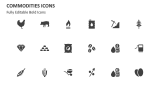 Commodities Icons for Google Slides and PowerPoint