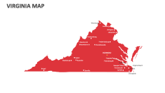 Virginia Map for Google Slides and PowerPoint - PPT Slides