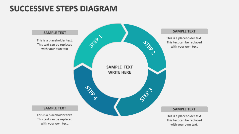 Successive Steps Diagram Template for PowerPoint and Google Slides ...