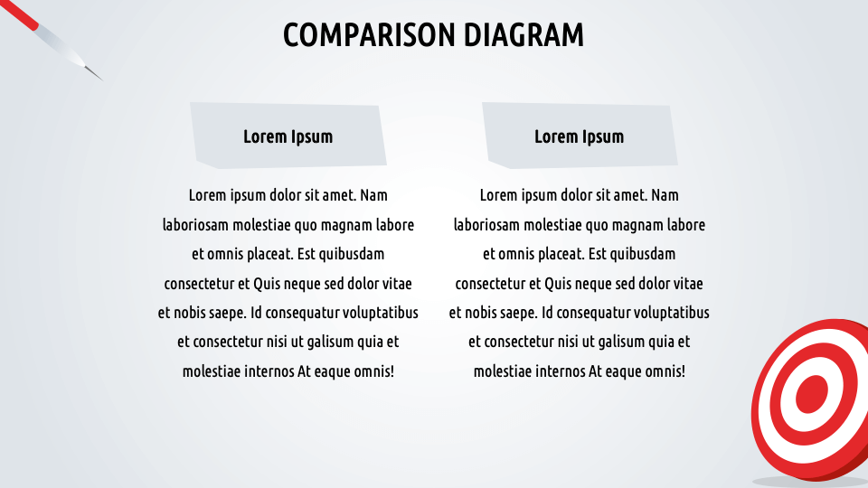 Free Target Dart Presentation Theme for Google Slides and PowerPoint