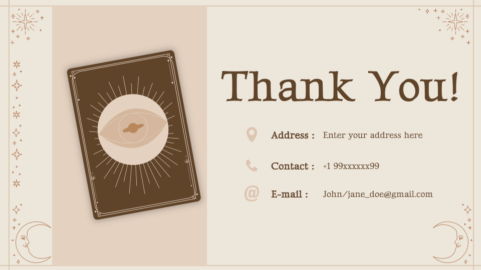Free Tarot Card Presentation Theme for Google Slides and PowerPoint