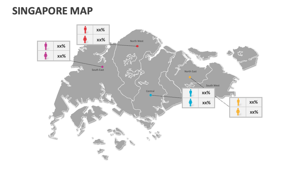 Singapore Powerpoint Map Major Cities And Capital Maps