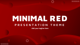 Minimal Red Presentation for Google Slides and PowerPoint
