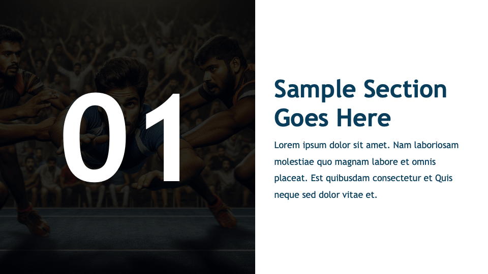 Free Kabaddi Presentation Theme for Google Slides and PowerPoint