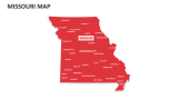 Missouri Map for Google Slides and PowerPoint - PPT Slides