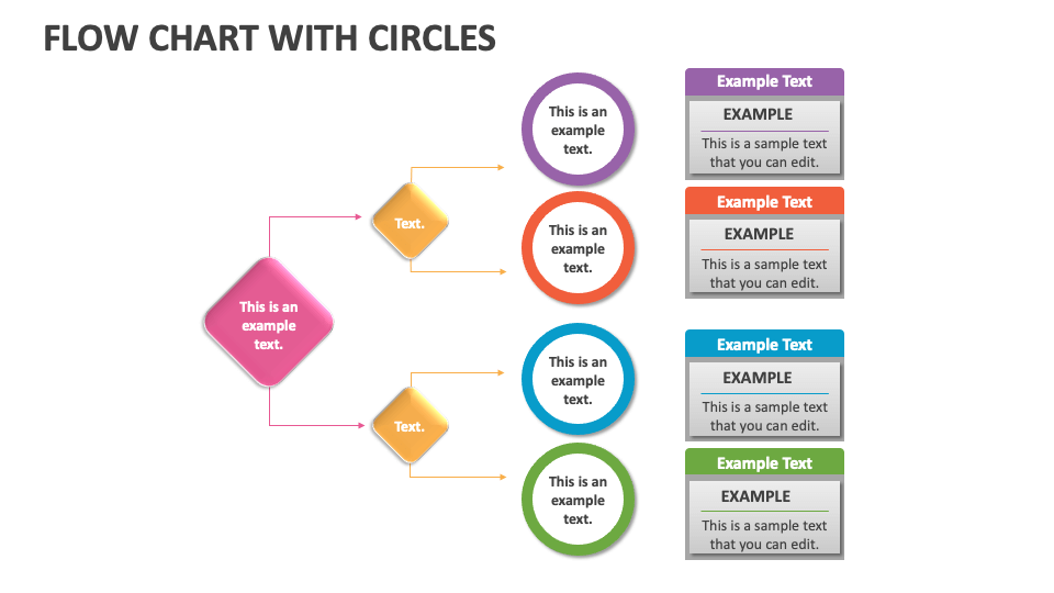 Flow Chart with Circles for PowerPoint and Google Slides - PPT Slides