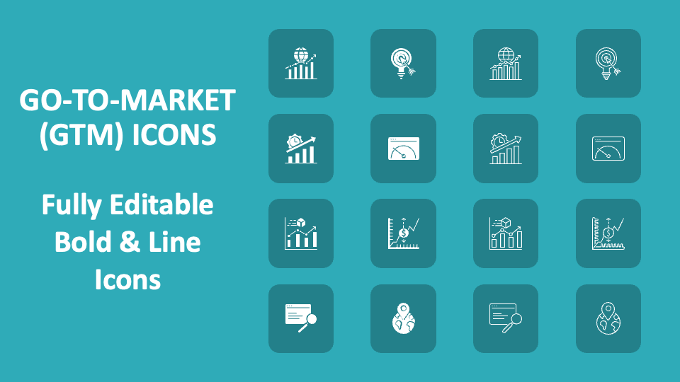 Go-to-Market (GTM) Icons for Google Slides and PowerPoint