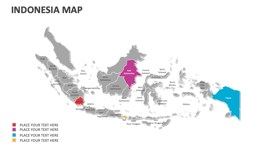 Indonesia Map for Google Slides and PowerPoint - PPT Slides