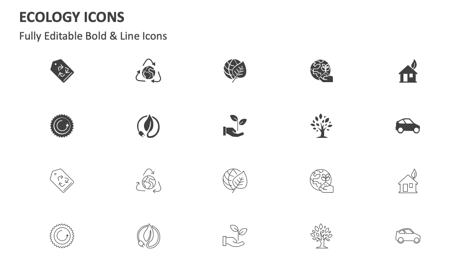 Ecology Icons for Google Slides and PowerPoint