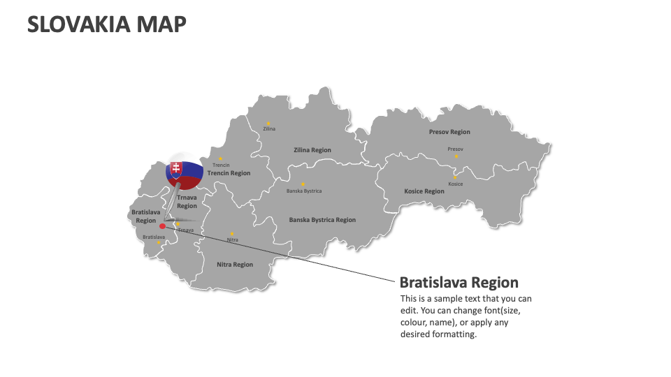Slovakia Map for Google Slides and PowerPoint - PPT Slides