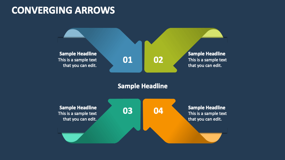 Converging Arrows PowerPoint and Google Slides Template - PPT Slides