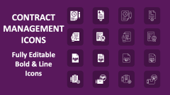 Contract Management Icons for Google Slides and PowerPoint