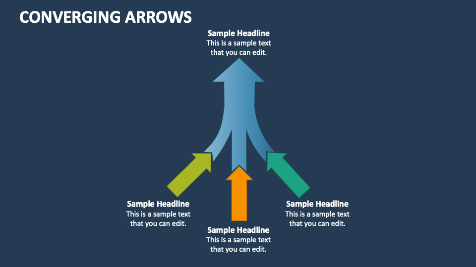 Converging Arrows PowerPoint and Google Slides Template - PPT Slides