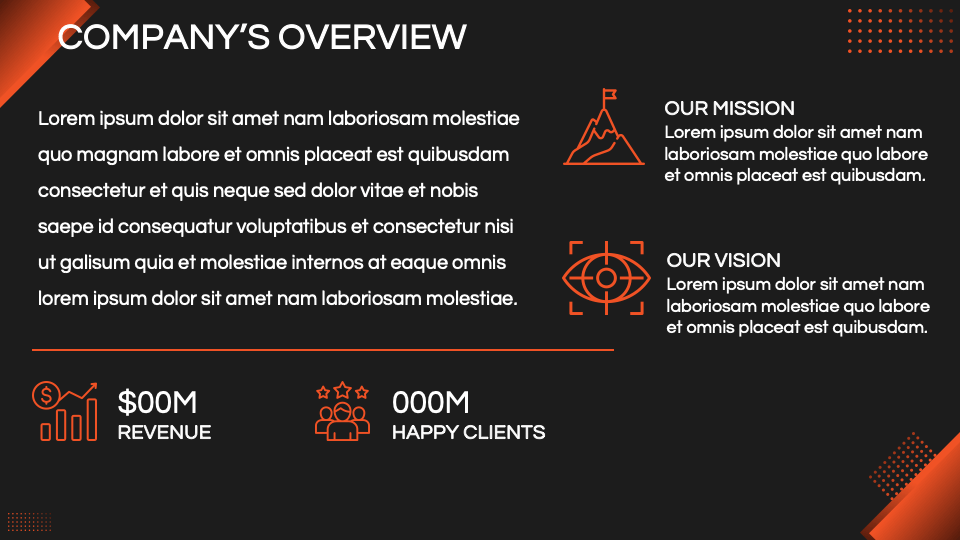 Orange and Black Presentation Theme for Google Slides and PowerPoint ...