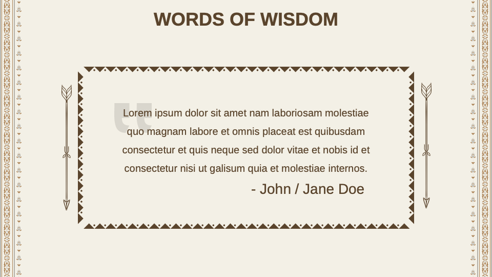 Free - Tribal Pattern Presentation Theme for Google Slides and ...