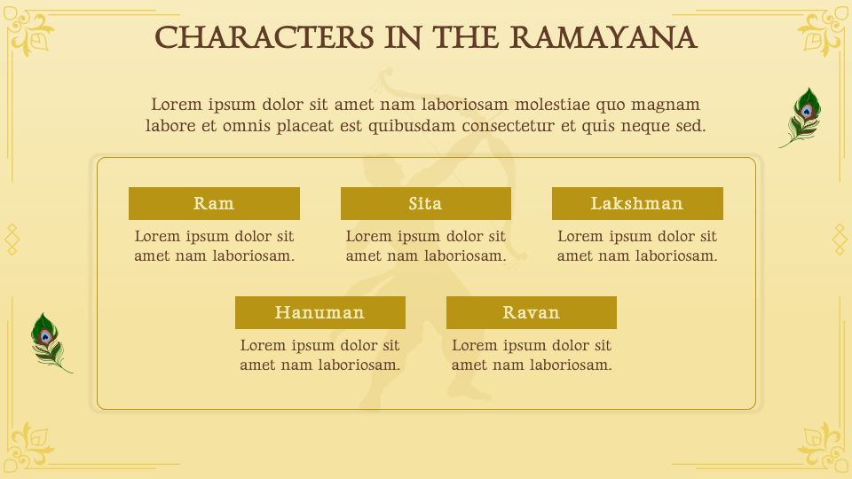 Free Ramayan Presentation Theme for Google Slides and PowerPoint