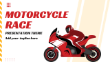 Free Motorcycle Race Presentation Theme for Google Slides and PowerPoint