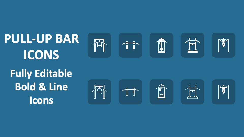 Pull-Up Bar Icons for Google Slides and PowerPoint
