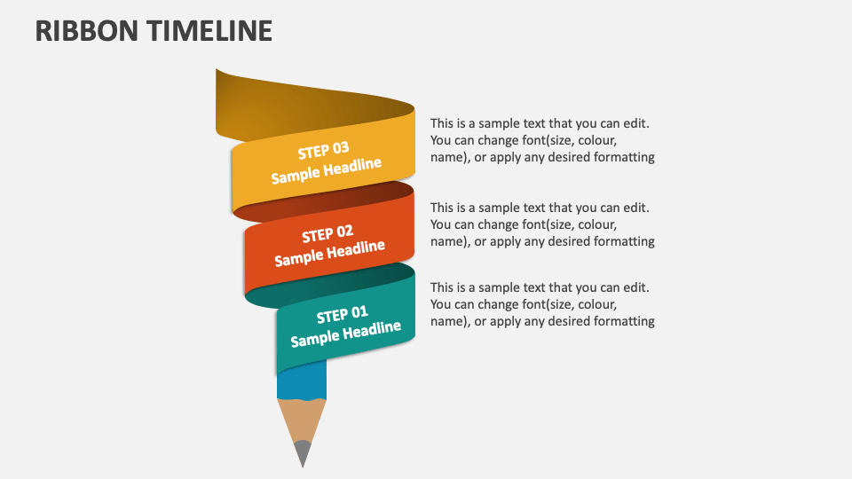 Ribbon Timeline PowerPoint and Google Slides Template - PPT Slides