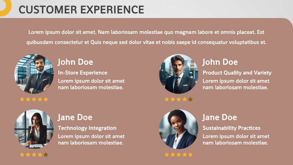 Grocery Store Company Profile for Google Slides and PowerPoint