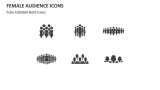 Female Audience Icons for Google Slides and PowerPoint