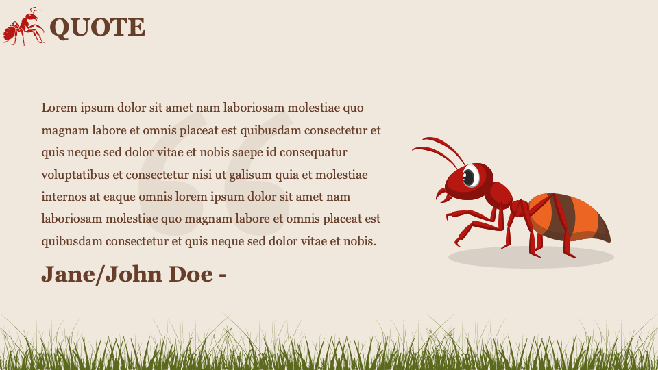 Free Ant Theme for Google Slides and PowerPoint