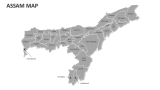 Assam Map for Google Slides and PowerPoint - PPT Slides