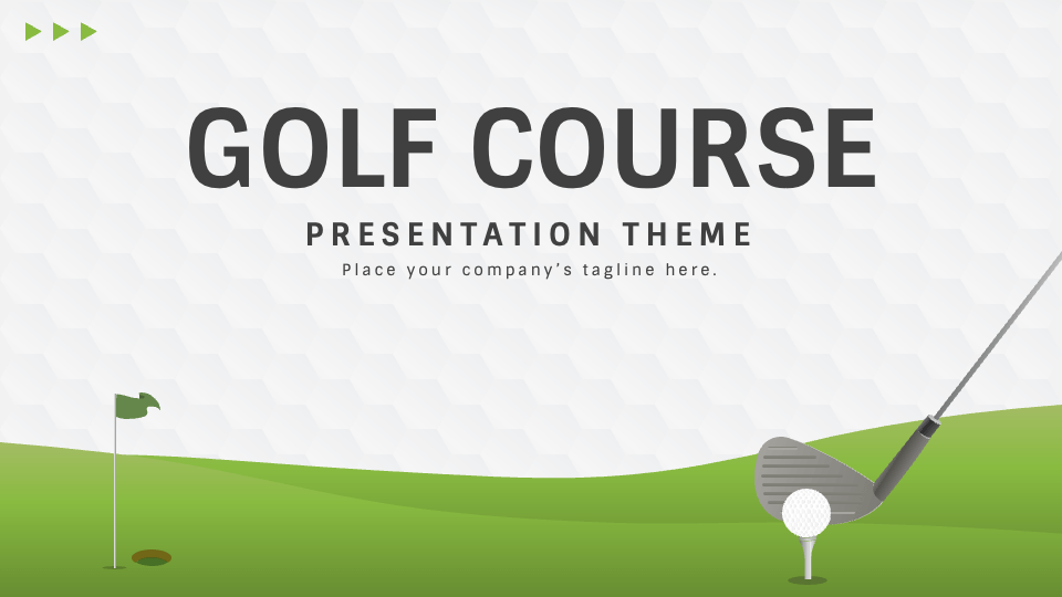 Free Golf Course Presentation Theme for Google Slides and PowerPoint