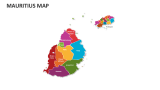 Mauritius Map for Google Slides and PowerPoint - PPT Slides