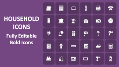 Household Icons for Google Slides and PowerPoint