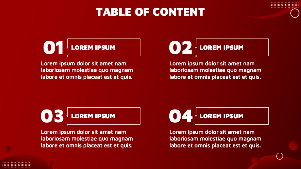 Minimal Red Presentation for Google Slides and PowerPoint