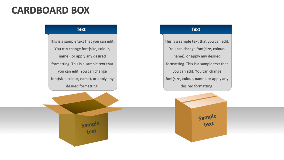 Cardboard Box Template for PowerPoint and Google Slides - PPT Slides