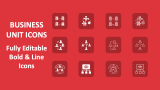 Business Unit Icons for Google Slides and PowerPoint