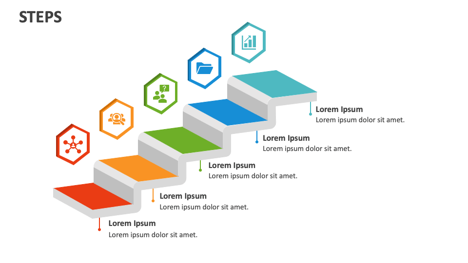 Steps Template for PowerPoint and Google Slides - PPT Slides