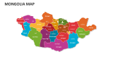 Mongolia Map for Google Slides and PowerPoint - PPT Slides
