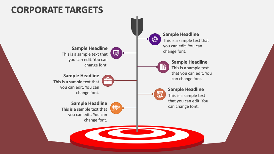 Corporate Targets PowerPoint and Google Slides Template - PPT Slides