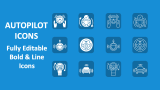 Autopilot Icons for PowerPoint and Google Slides - PPT Slides
